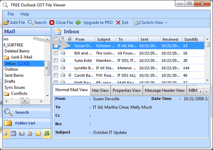 Outlook OST Viewer – Free Tool to Read Exchange OST File